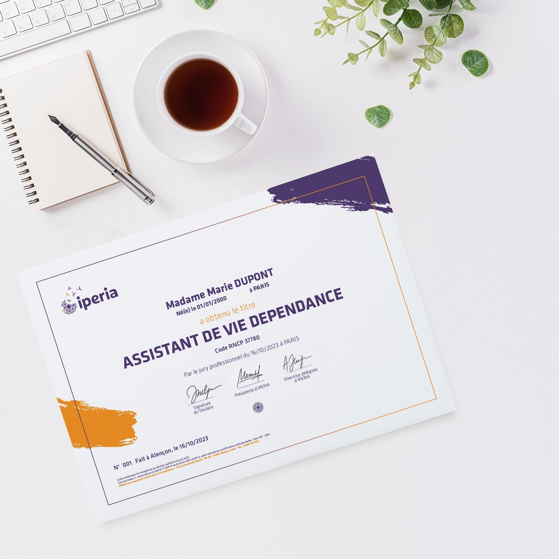 Le titre IPERIA « Assistant de vie » - iperia.eu